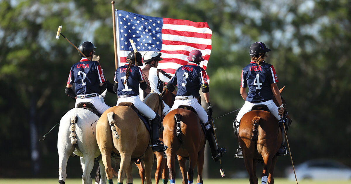 PSA: MOUNTED WITH HELMETS DURING NATIONAL ANTHEM | U.S. POLO ASSN.